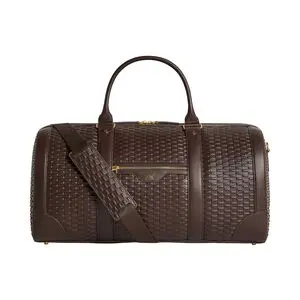 Kith Monogram Smooth Leather Traveler K55 Duffle Bag 'zoom - Brown