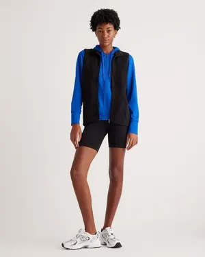 Quince Sweater-knit Fleece Full-zip Vest