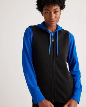 Quince Sweater-knit Fleece Full-zip Vest