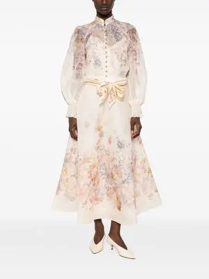 Zimmermann Ascent Linen And Silk Blouse