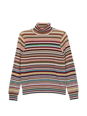 Paul Smith Signature Stripe Roll Neck Sweater - Multi