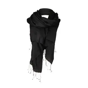 Saachi Arielle Summer Ombre Cashmere Pashmina Scarf - Black