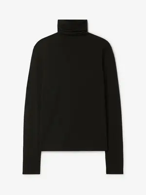 HOUSE OF DAGMAR Wool Jersey Rollneck