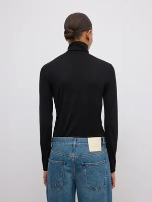 HOUSE OF DAGMAR Wool Jersey Rollneck