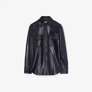 Burberry Classic Fit Leather Shirt