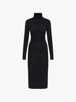 DIESEL® Style A-line Wool Dress With Tailored Finish