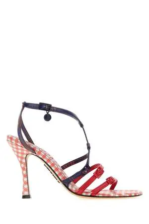 Loewe Nappa Leather Comic Sandals With 9.5 Cm Heel - Printed
