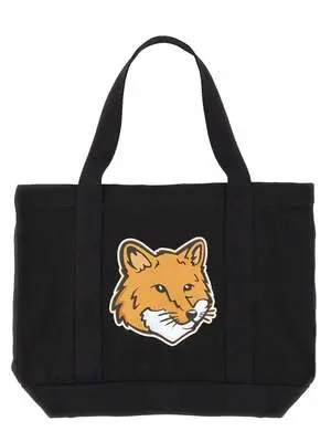 Maison Kitsuné Logo Tote Handbag For