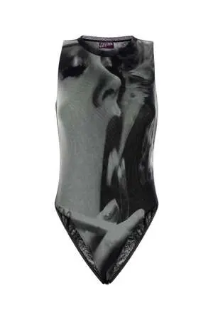 JEAN PAUL GAULTIER Tulle Bodysuit - Printed