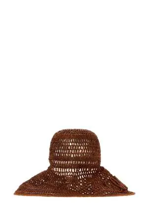 Chloé Raffia Hat - Brown