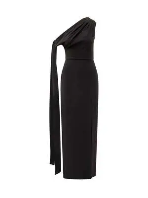 Solace London Monochrome Draped Suit Mini Dress