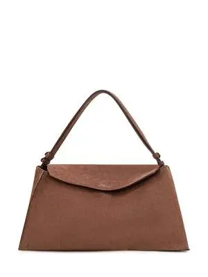 Studio Nicholson Folded Mini Shoulder Bag With Artistic Design - Cocoa