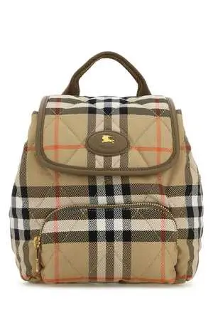 Burberry Mini Horseshoe Embroidered Canvas Backpack
