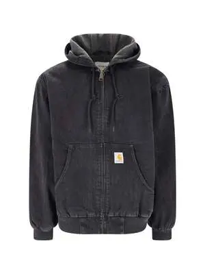 Carhartt Work In Progress Washed Zip-up Hooded Jacket