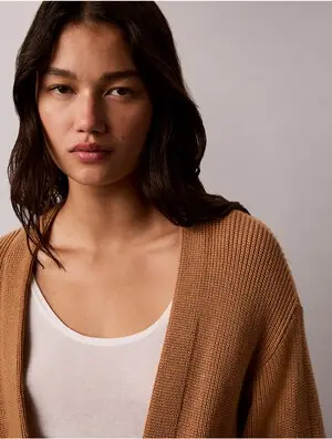 Calvin Klein Merino Wool Blend Duster Cardigan