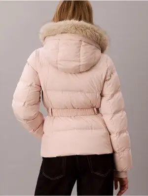 Calvin Klein Matte Belted Short Puffer Jacket - Modesty