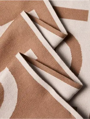 Calvin Klein Bold Logo Two-tone Jacquard Scarf