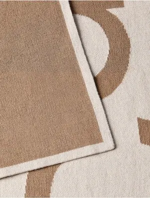 Calvin Klein Bold Logo Two-tone Jacquard Scarf