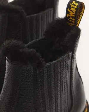 Dr. Martens 2976 Leonore Ii Faux Fur Lined Soft Leather Chelsea Boots