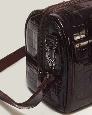 Dr. Martens Top Handle Croc Emboss Leather Bag