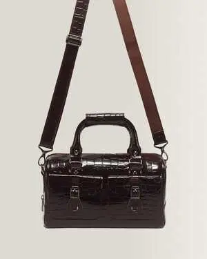 Dr. Martens Top Handle Croc Emboss Leather Bag