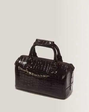 Dr. Martens Top Handle Croc Emboss Leather Bag