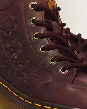 Dr. Martens Buzz Floral Emboss Analine Leather Boots
