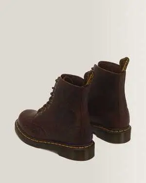 Dr. Martens 1460 Pascal Deboss Floral Eye Crazy Horse Leather Boots