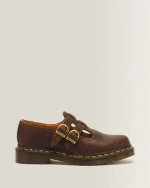 Dr. Martens 8065 Ii Floral Emboss Mary Jane Shoe - Brown