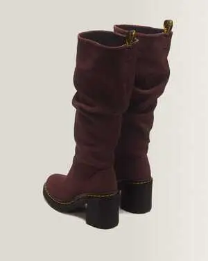 Dr. Martens Kasey Suede Knee High Heeled Boots