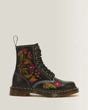 Dr. Martens 1460 Pascal Floral Eye Wanama Leather Lace Up Boots