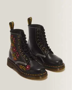 Dr. Martens 1460 Pascal Floral Eye Wanama Leather Lace Up Boots