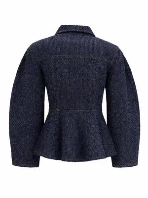 GANNI Peplum Jacket - Blue