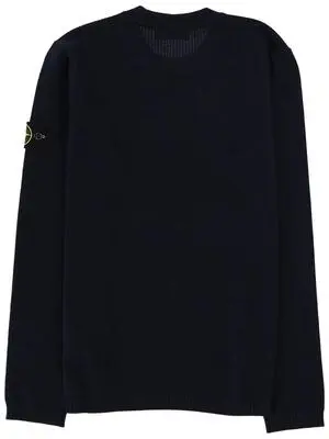 Stone Island Jersey With Logo - Blue