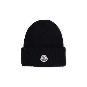 Moncler Virgin Wool Hat - Black
