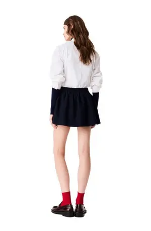 Maje Short Tailored Rhinestone Skirt