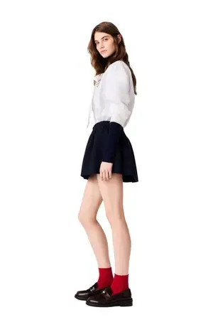 Maje Short Tailored Rhinestone Skirt