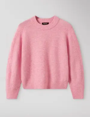 Whistles Wool Mix Curved Hem Knit