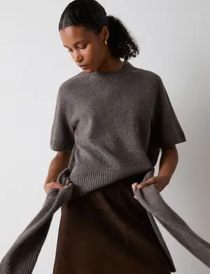 Whistles Wool Knitted Tee