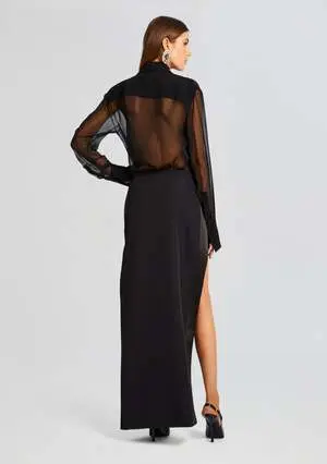 SANS FAFF Meghan Panelled Silk Blouse