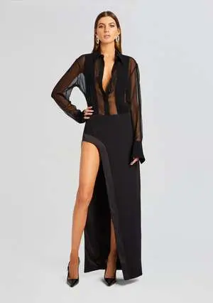 SANS FAFF Meghan Panelled Silk Blouse