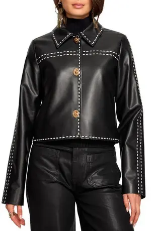 Ramy Brook Mira Leather Jacket