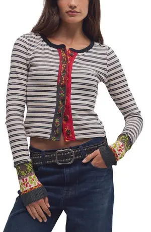 Free People Noa Cardigan - Tea Combo