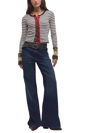 Free People Noa Cardigan - Tea Combo