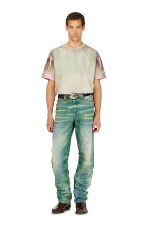 DIESEL® T-filmy Crewneck Stretch Cotton T-shirt