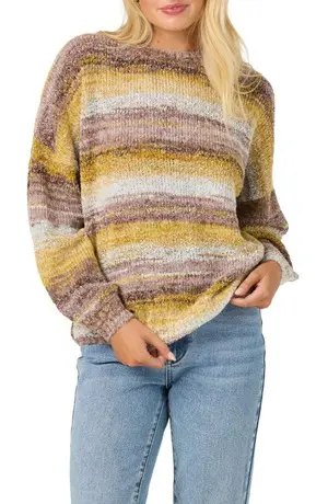 O'Neill Bayou Stripe Sweater - Chartreuse