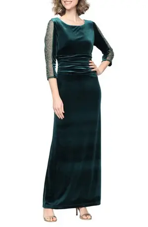 Sl Fashions 3/4 Sleeve Evening Dresses