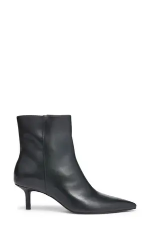OPEN EDIT Ember Faux Leather Short Boot - Black