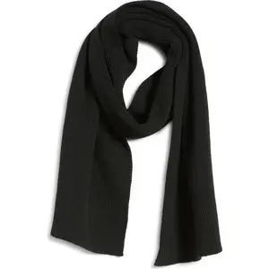 OPEN EDIT Core Wide Knit Scarf Black