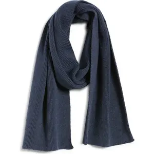 OPEN EDIT Core Wide Knit Scarf Navy